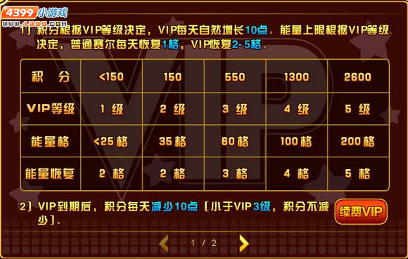 赛尔号2VIP特权调整_4399约瑟传说